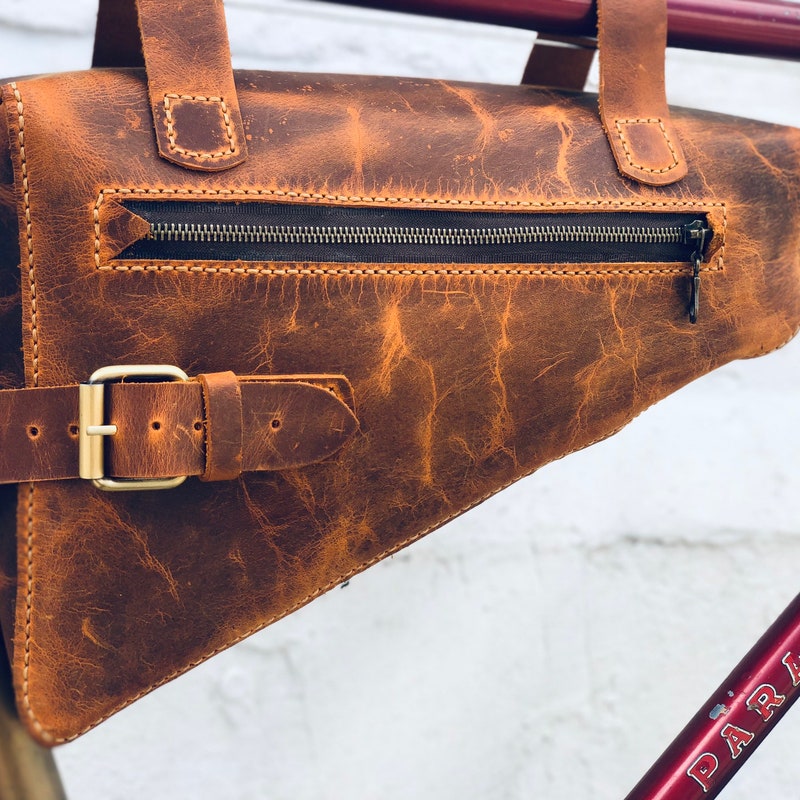 Leather Bike Bag - Etsy
