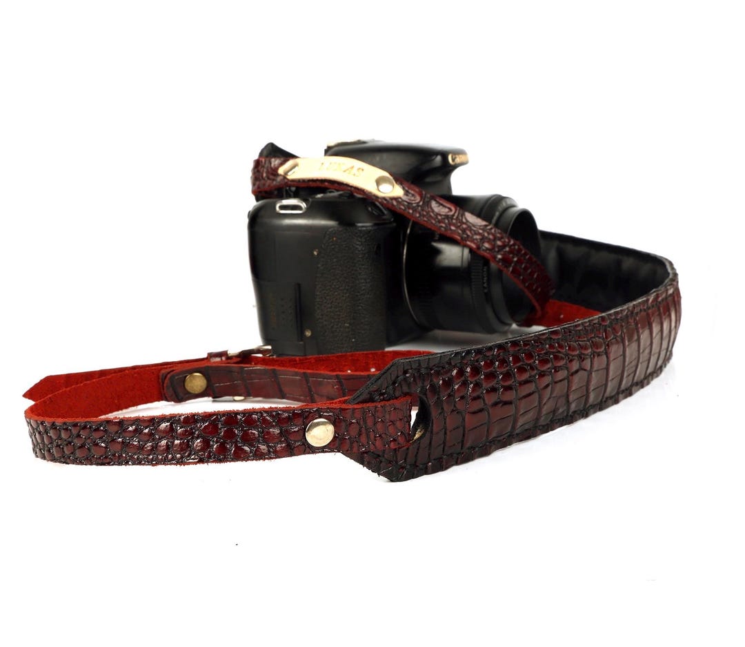 Personalised Leather Camera Strap, Camera Strap, Custom Made Camera ...