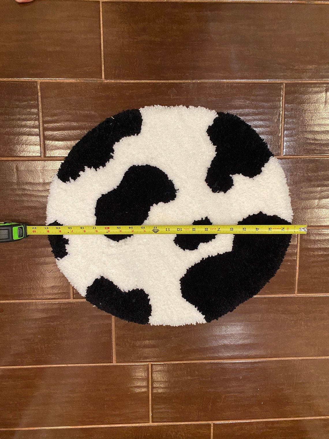 Hand Tufted Cow Print Rug - Etsy