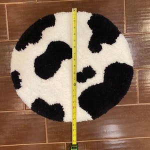 Hand Tufted Cow Print Rug - Etsy
