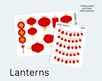 Lanterns Stickers - Etsy