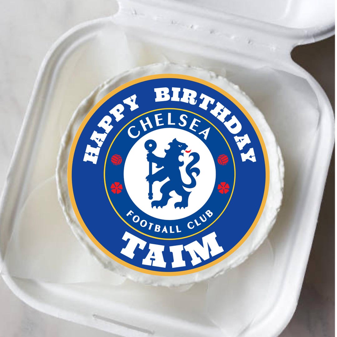 Custom Chelsea Soccer Edible Cake Topper, Icing Sheet Toppers Uncut - Etsy