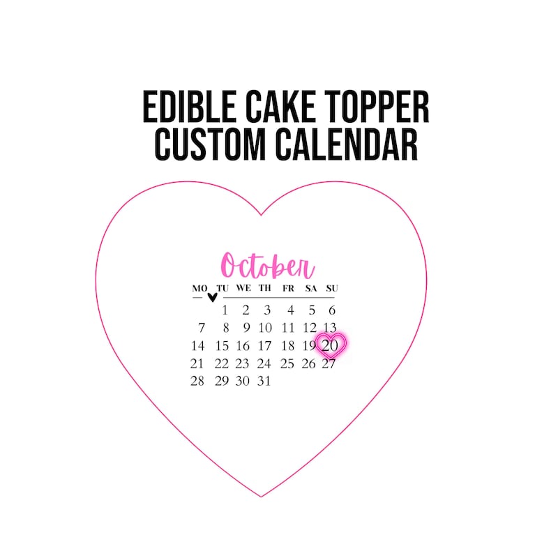 Edible Cake Topper - Etsy