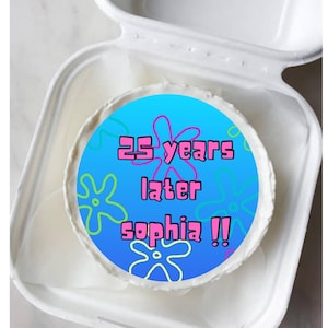Whats Funnier Than 24 Custom Edible Cake Topper, 25 Year Later Icing ...