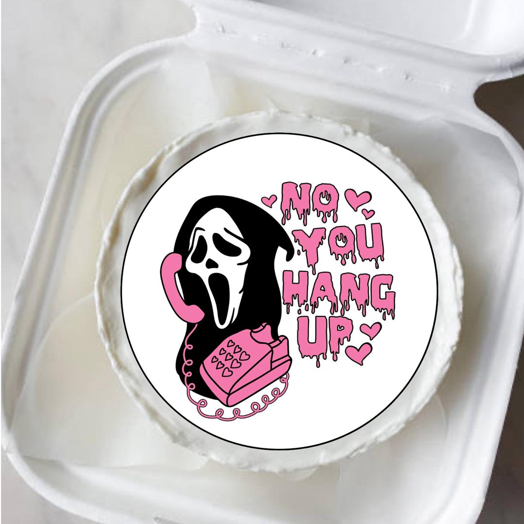 Ghost Face Screaming No You Hang up Edible Cake Topper - Etsy