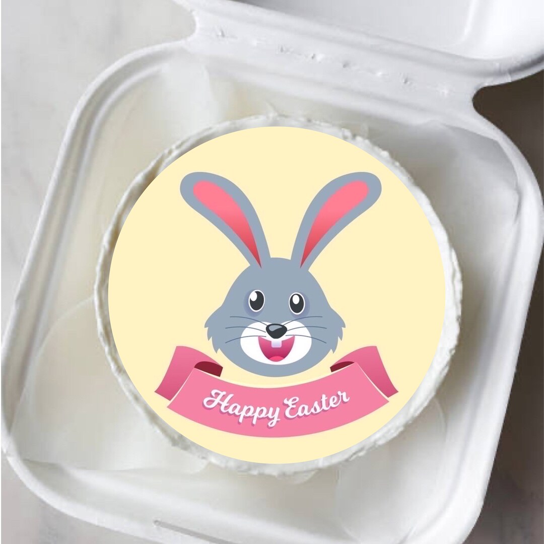 Happy Easter Edible Image Topper, Cupcake Toppers for Easter , Icing ...
