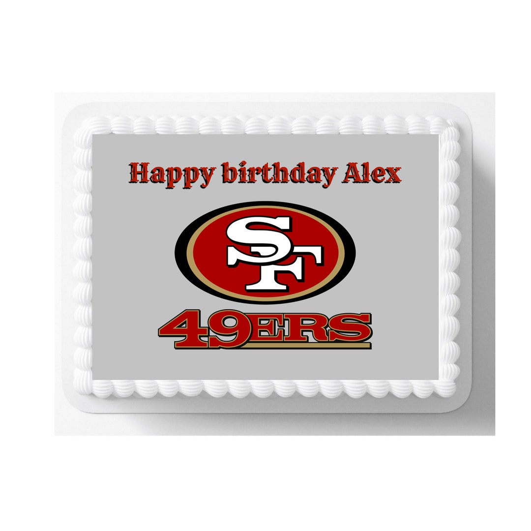 Personalized San Francisco 49ers Icing Sheet Logo 8by10edible Image ...