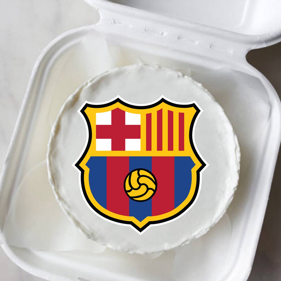 FC Barcelona Edible Image for Cake, Soccer Ball Topper, Icing Sheet ...