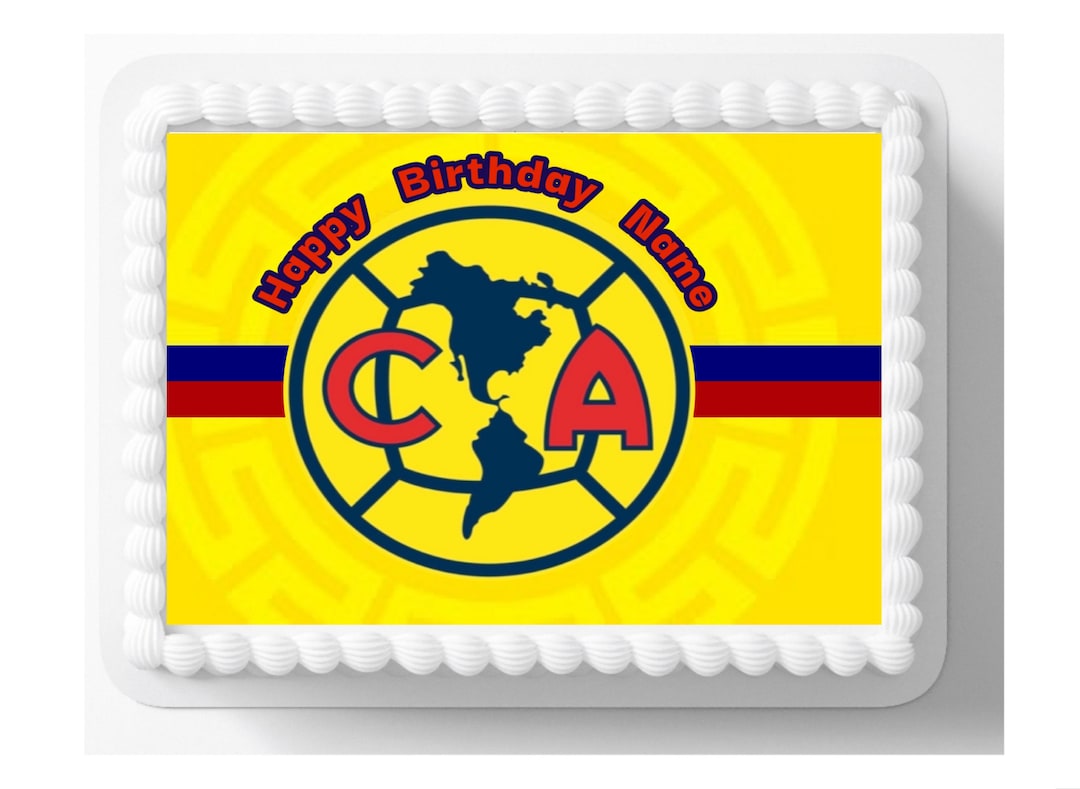 Custom Club America Edible Cake Topper, Icing Sheet 8x10 - Etsy