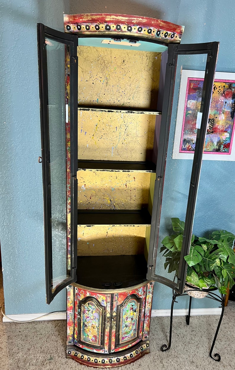 Firecracker Display Case, Antique Hutch - Etsy