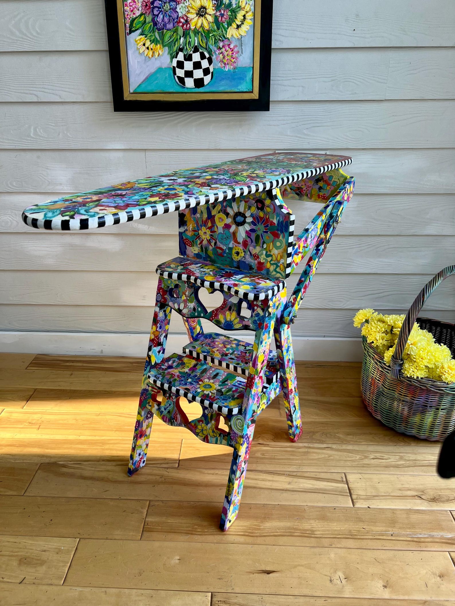 Abstract Ironing Board, Ladder & Chair All in One - Etsy