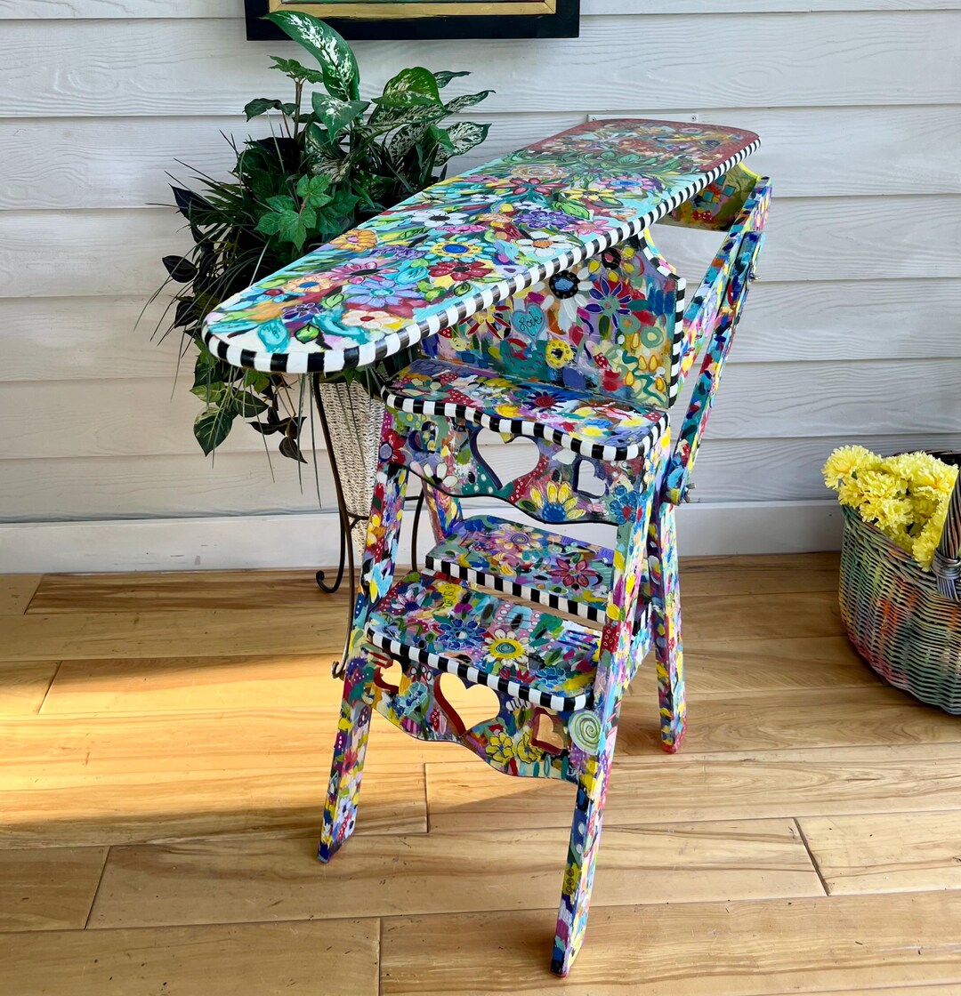 Abstract Ironing Board, Ladder & Chair All in One - Etsy