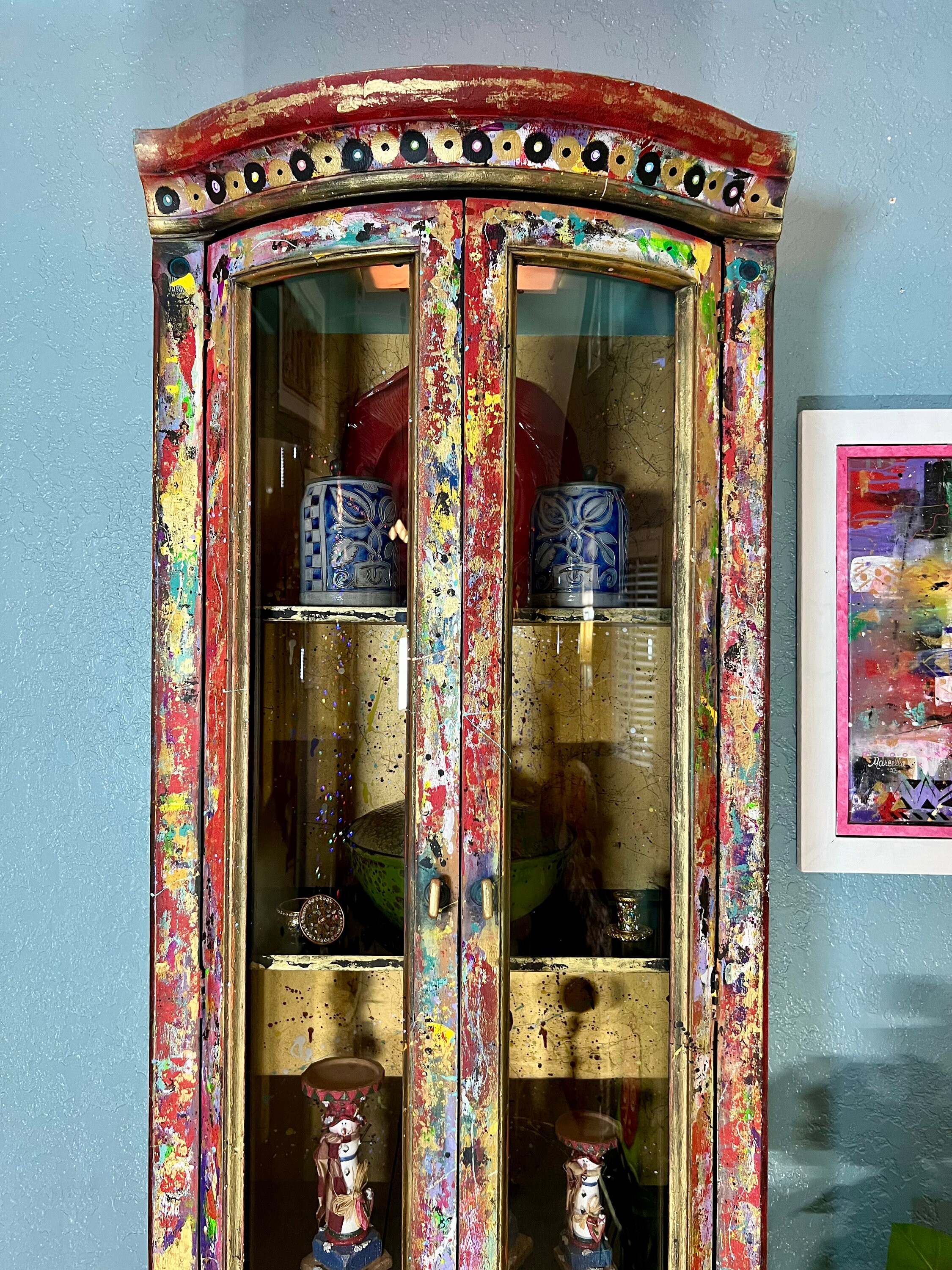 Firecracker Display Case, Antique Hutch - Etsy