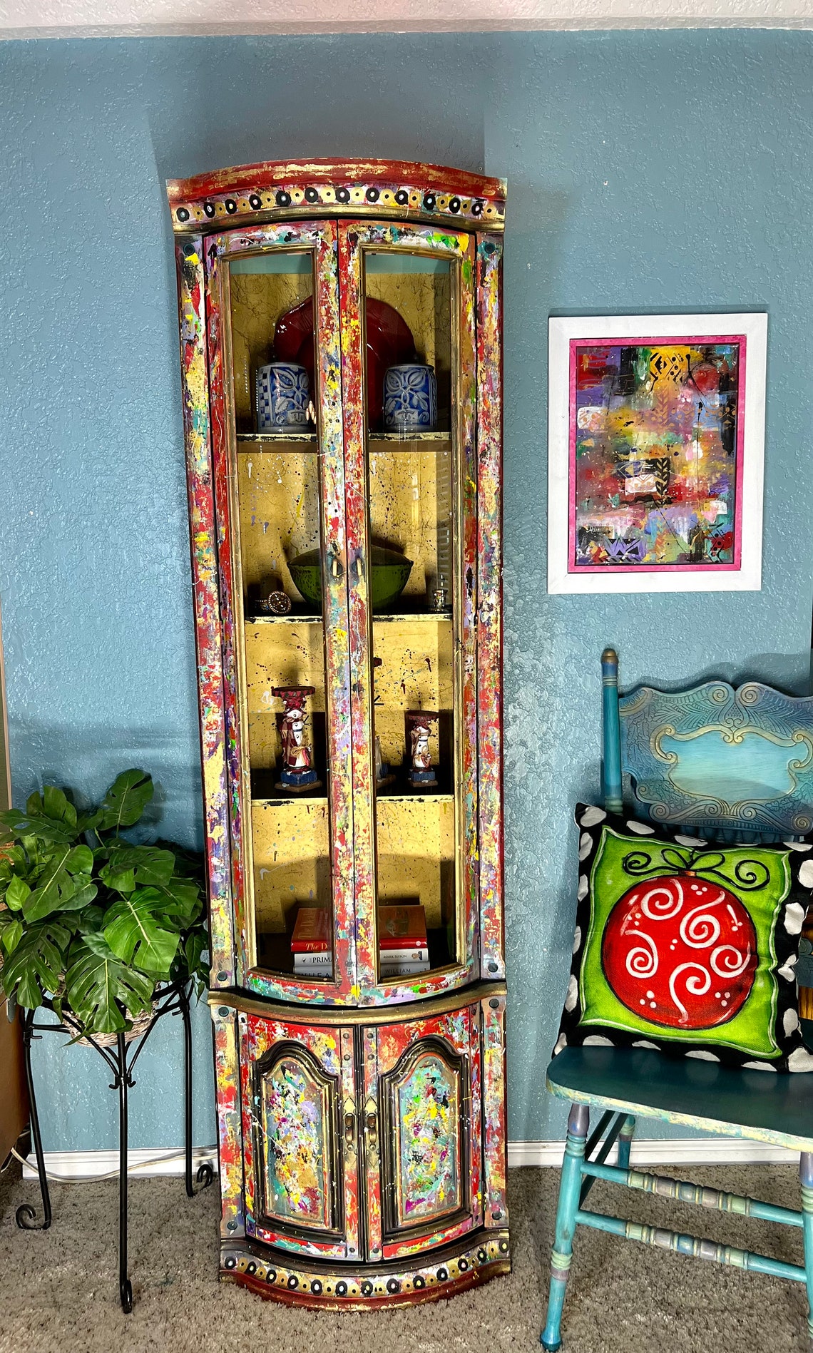 Firecracker Display Case, Antique Hutch - Etsy