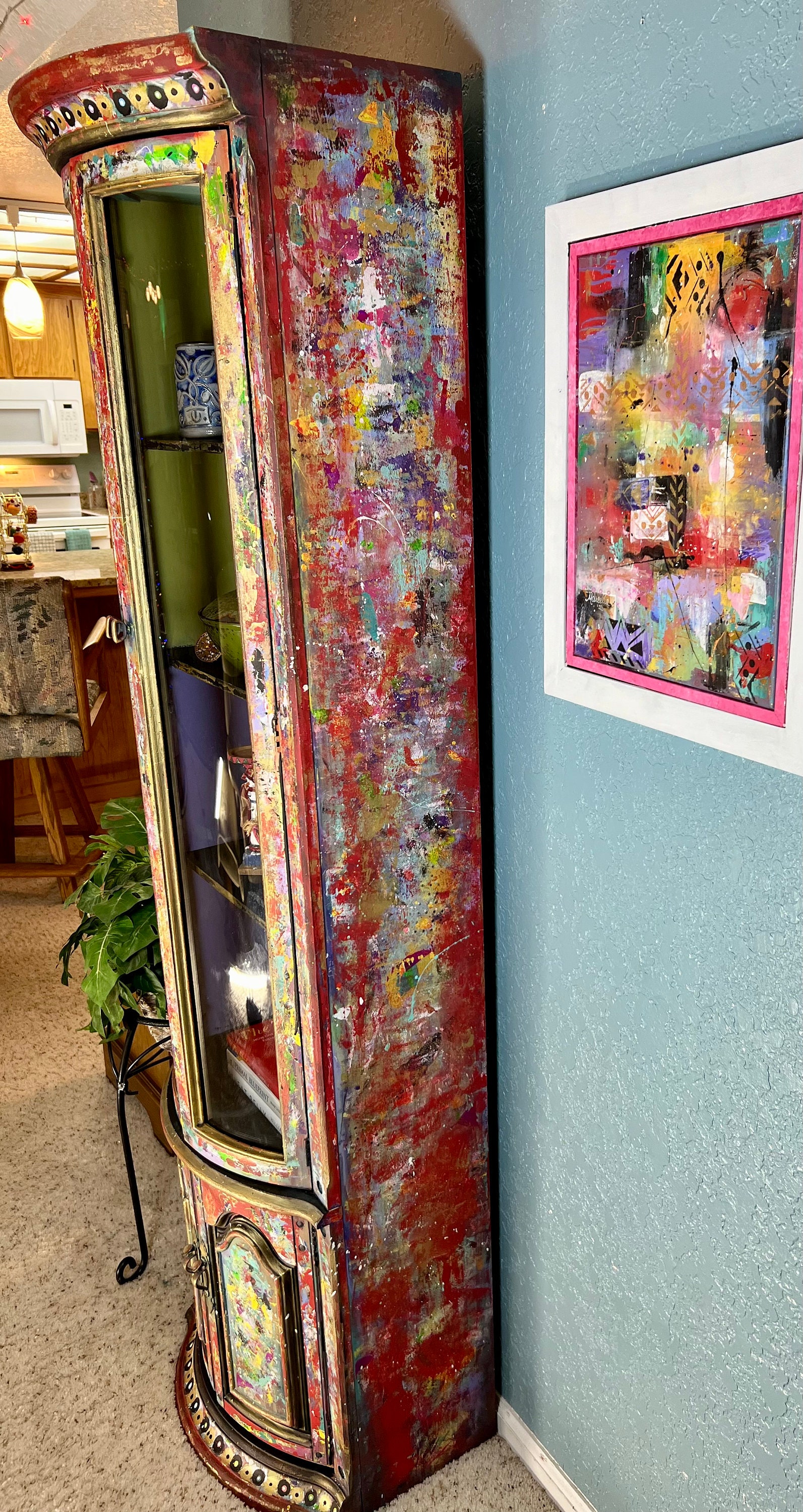 Firecracker Display Case, Antique Hutch - Etsy