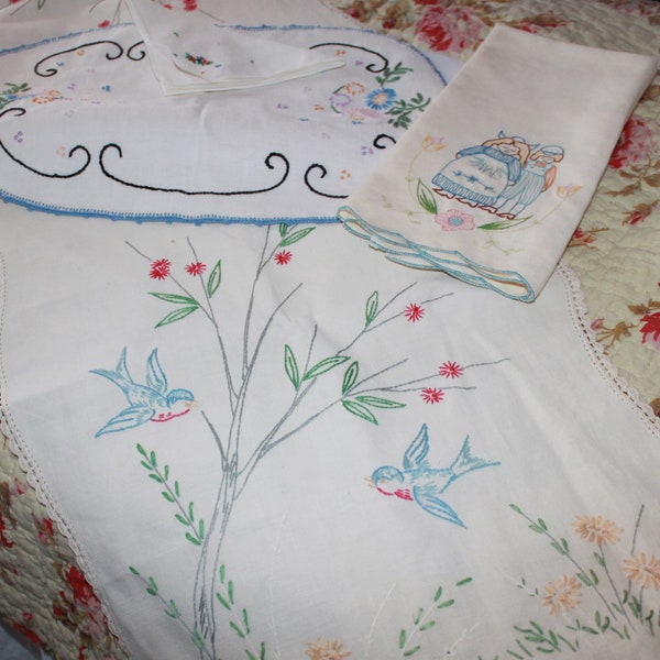 Handkerchief Table Runner - Etsy