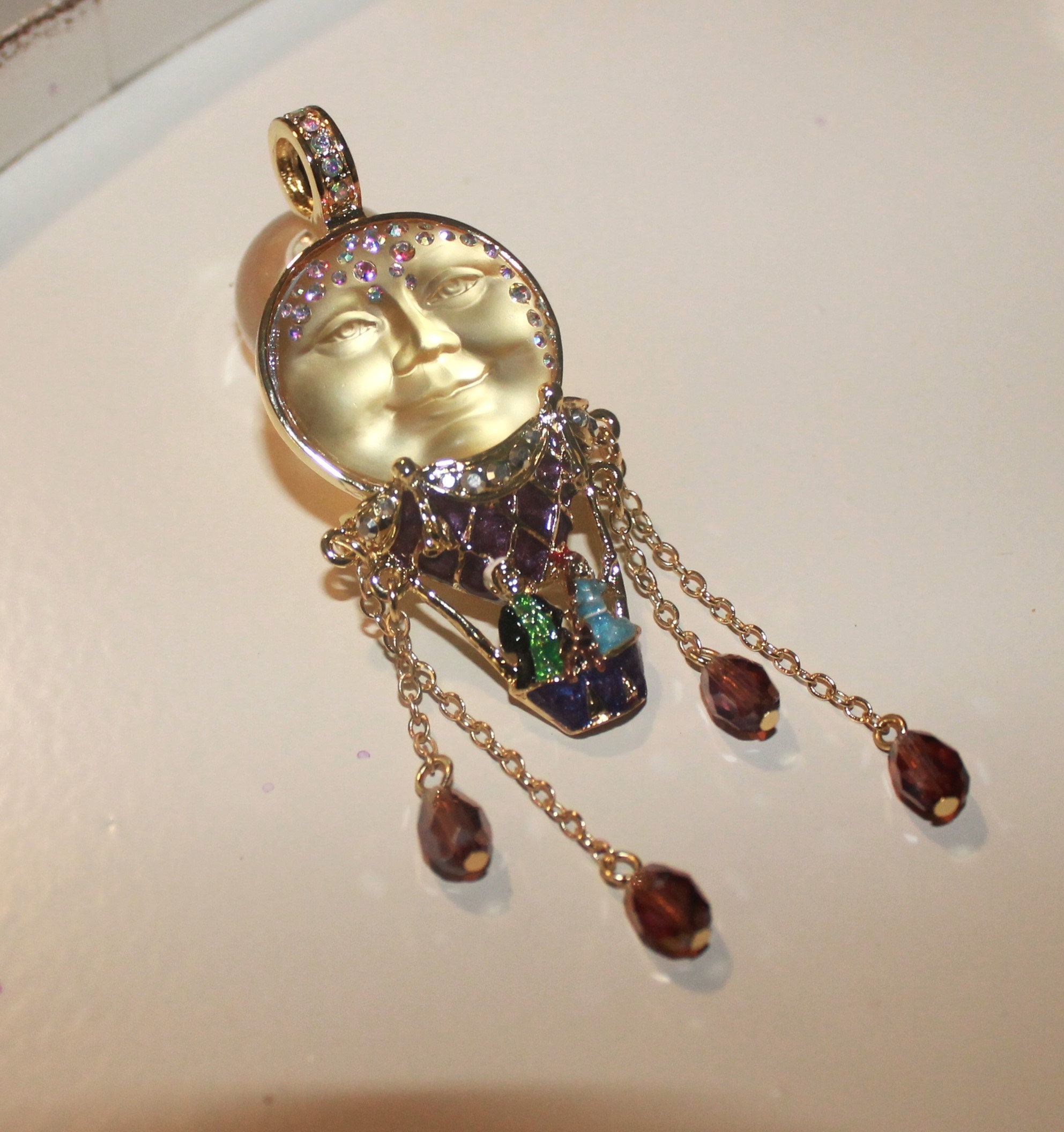 Kirks Folly Moon Face Wizard of Oz No Place Like Home Magnetic Enhancer ...