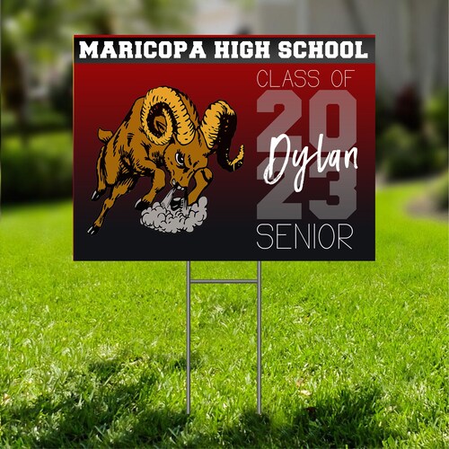 Customizable High School Senior Yard Sign Class of 2023 High - Etsy
