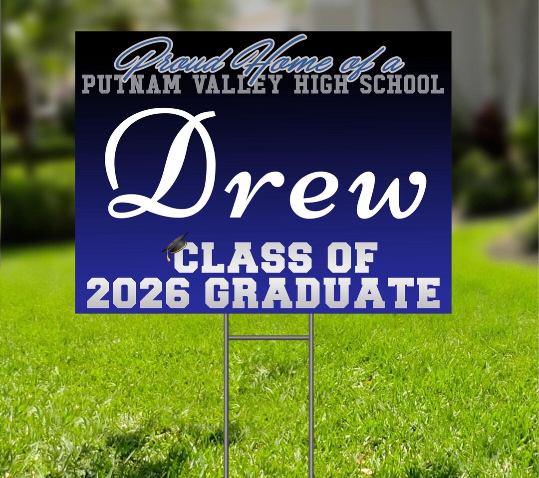 Custom High School Graduation Yard Sign | Class of 2026 College High ...