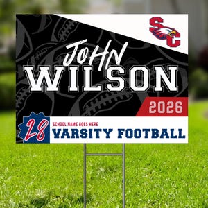 Custom Sports Yard Sign High School Sports | Customizable Yard Sign ...