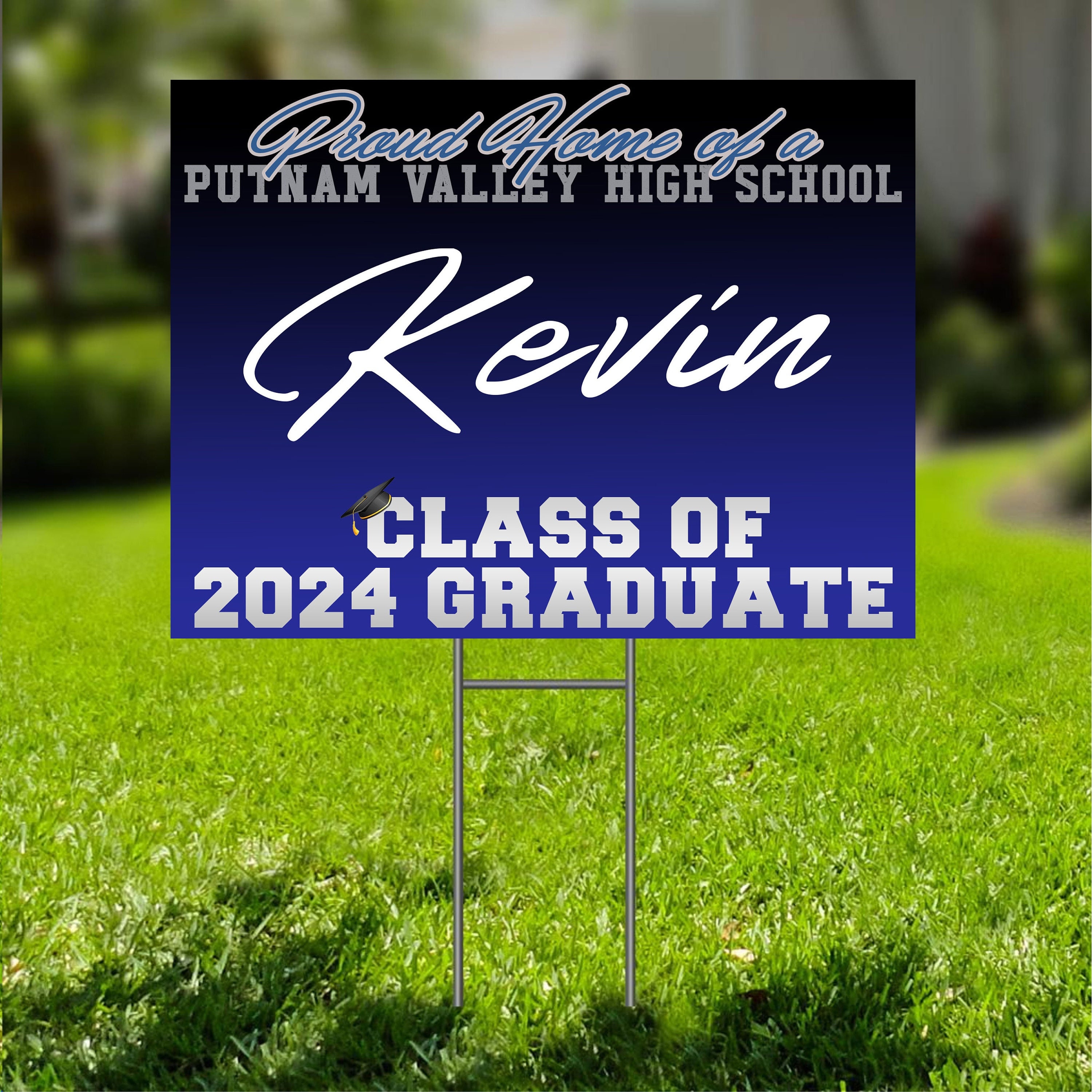 Custom High School Graduation Yard Sign Class of 2024 College High ...