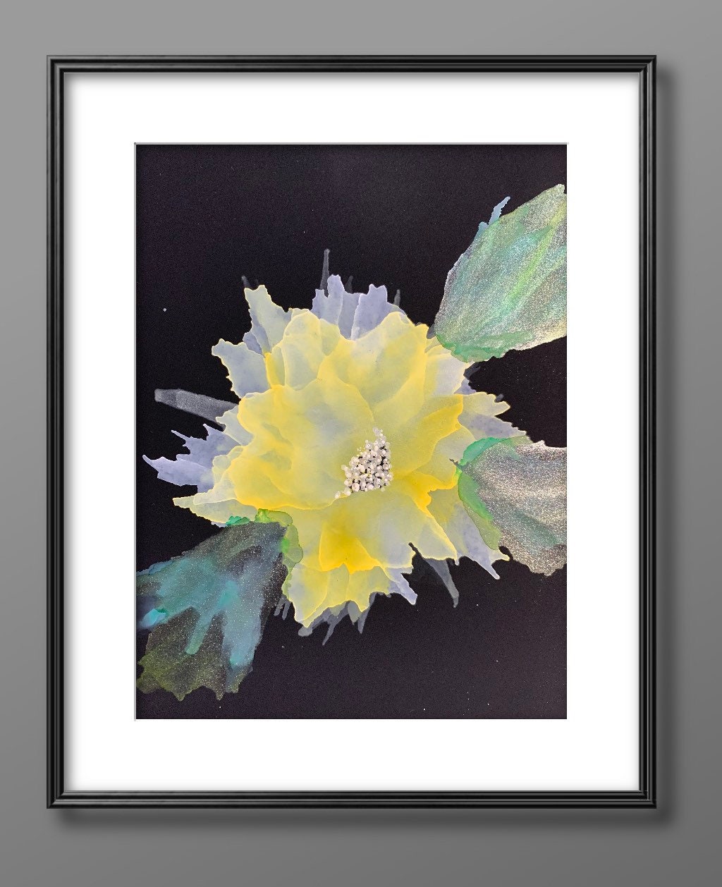 Original Abstract Alcohol Ink Flower Art - Etsy