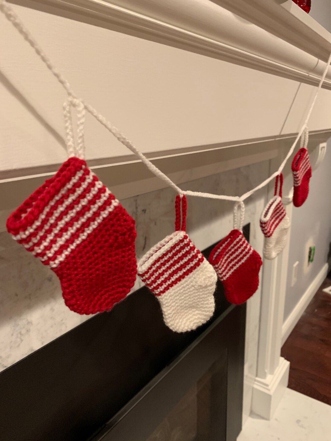 Custom Order Crochet Mini Stocking Garland - Etsy
