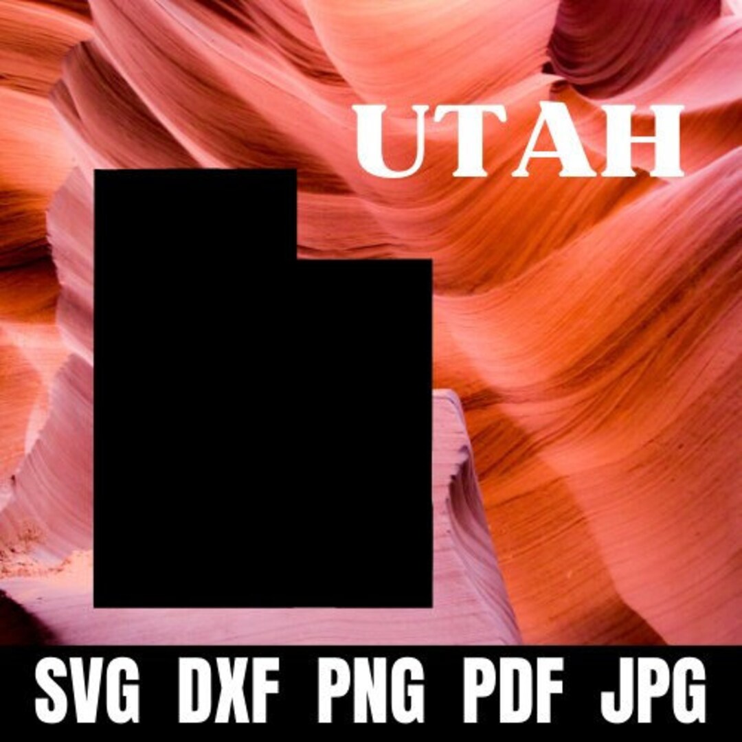 Utah SVG Clip Art Files | Utah Silhouette Cut Files | Vector Files ...
