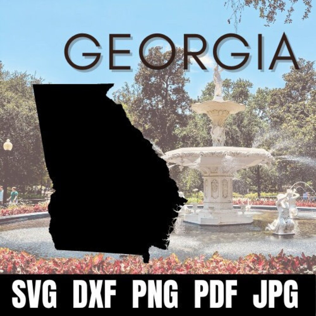 Georgia SVG Clip Art Files | Georgia Silhouette Cut File | Vector Files ...
