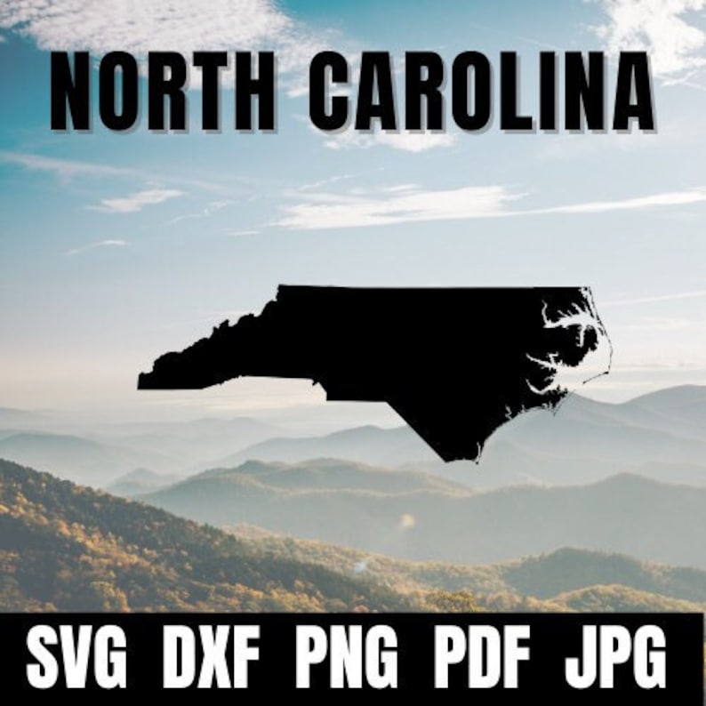 North Carolina SVG Clip Art Files | North Carolina Silhouette Cut Files ...