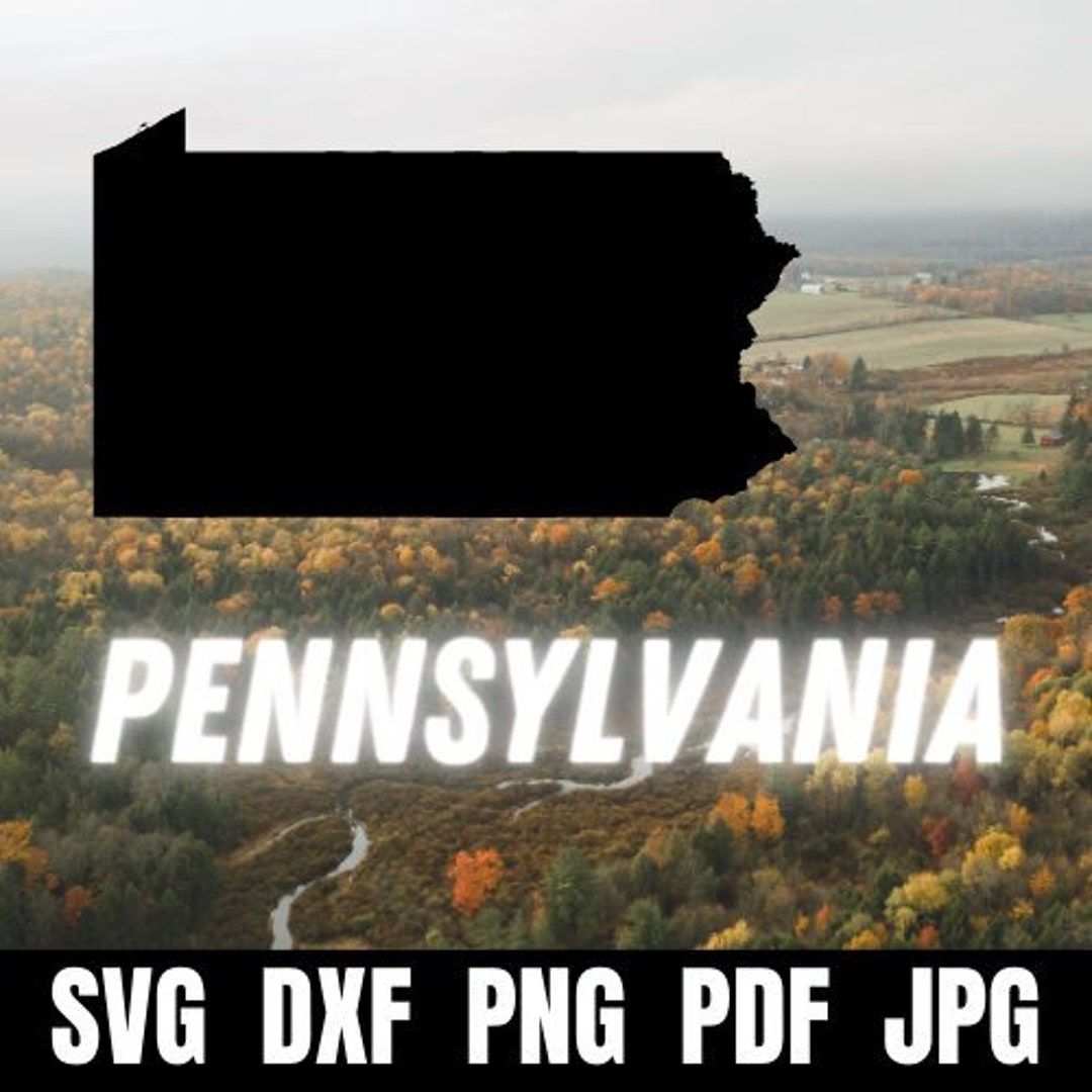 Pennsylvania SVG Clip Art Files | Pennsylvania Silhouette Cut Files ...