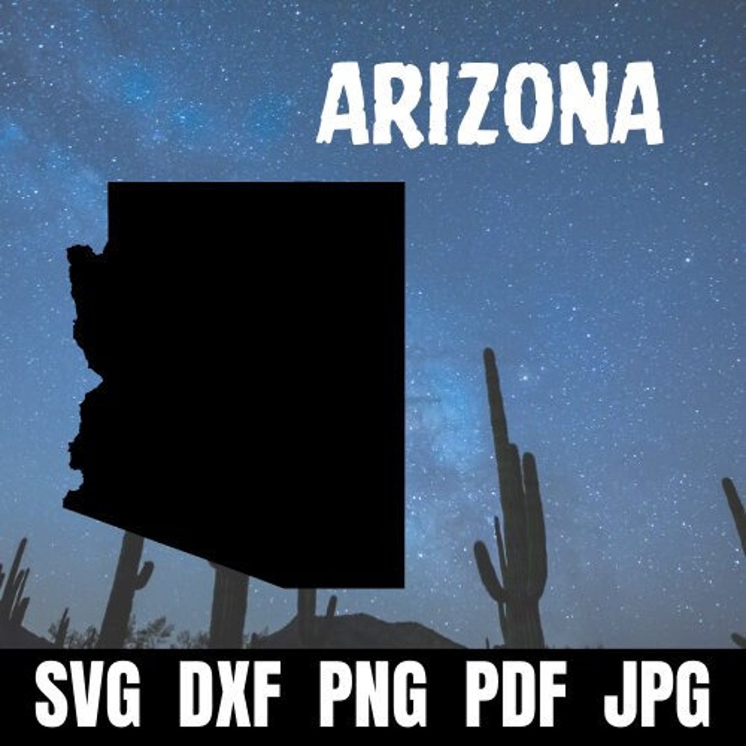 Arizona SVG Clip Art Files | Arizona Silhouette Cut File | Vector Files ...