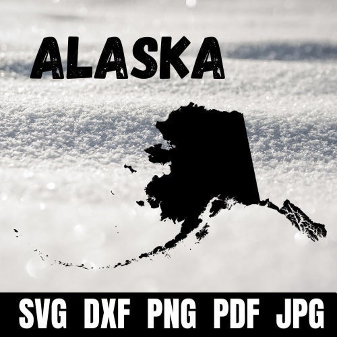 Alaska SVG Clip Art Files | Alaska Silhouette Cut Files | Vector Files ...