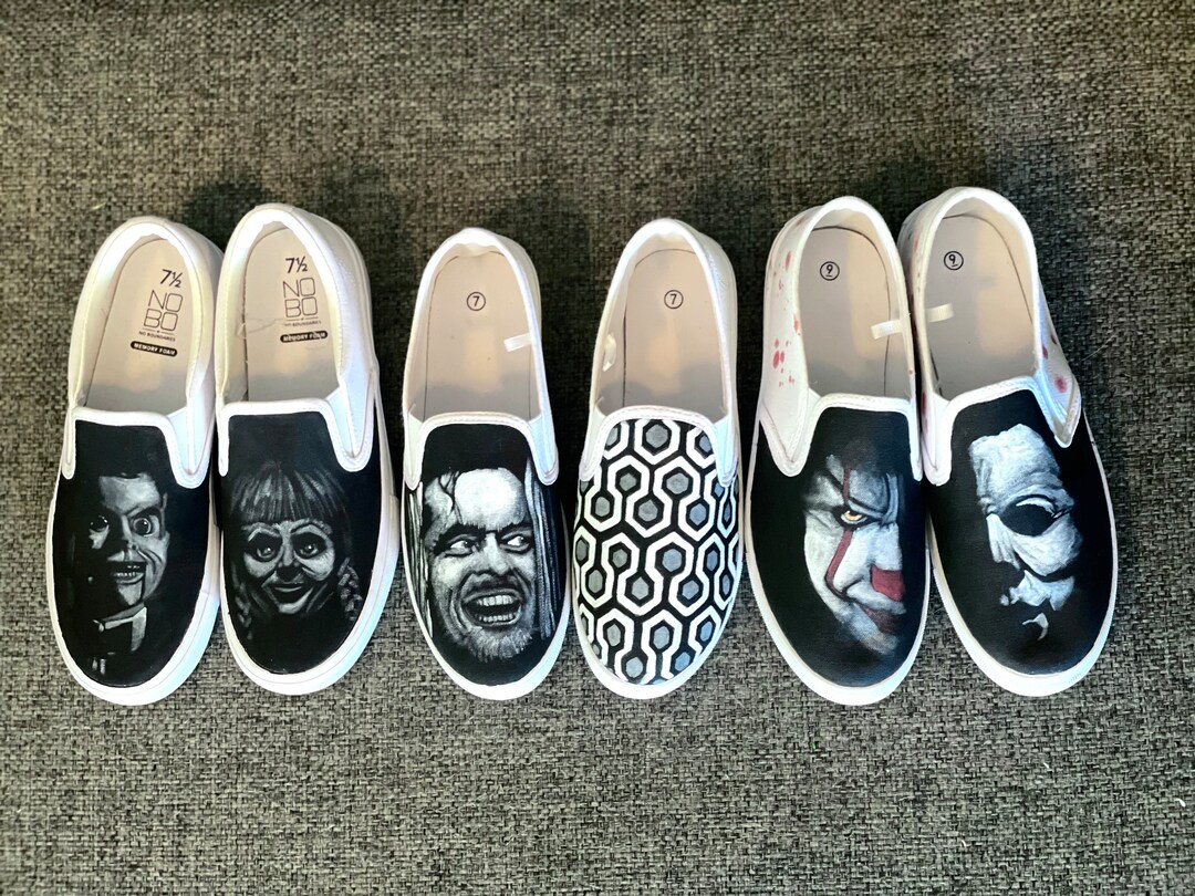 Hand Painted Horror Movie Character Shoes - Etsy