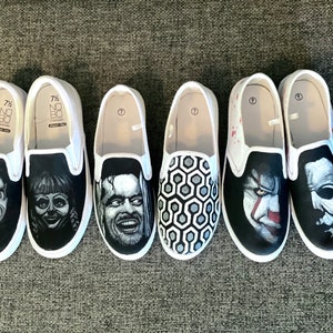 Hand Painted Horror Movie Character Shoes - Etsy