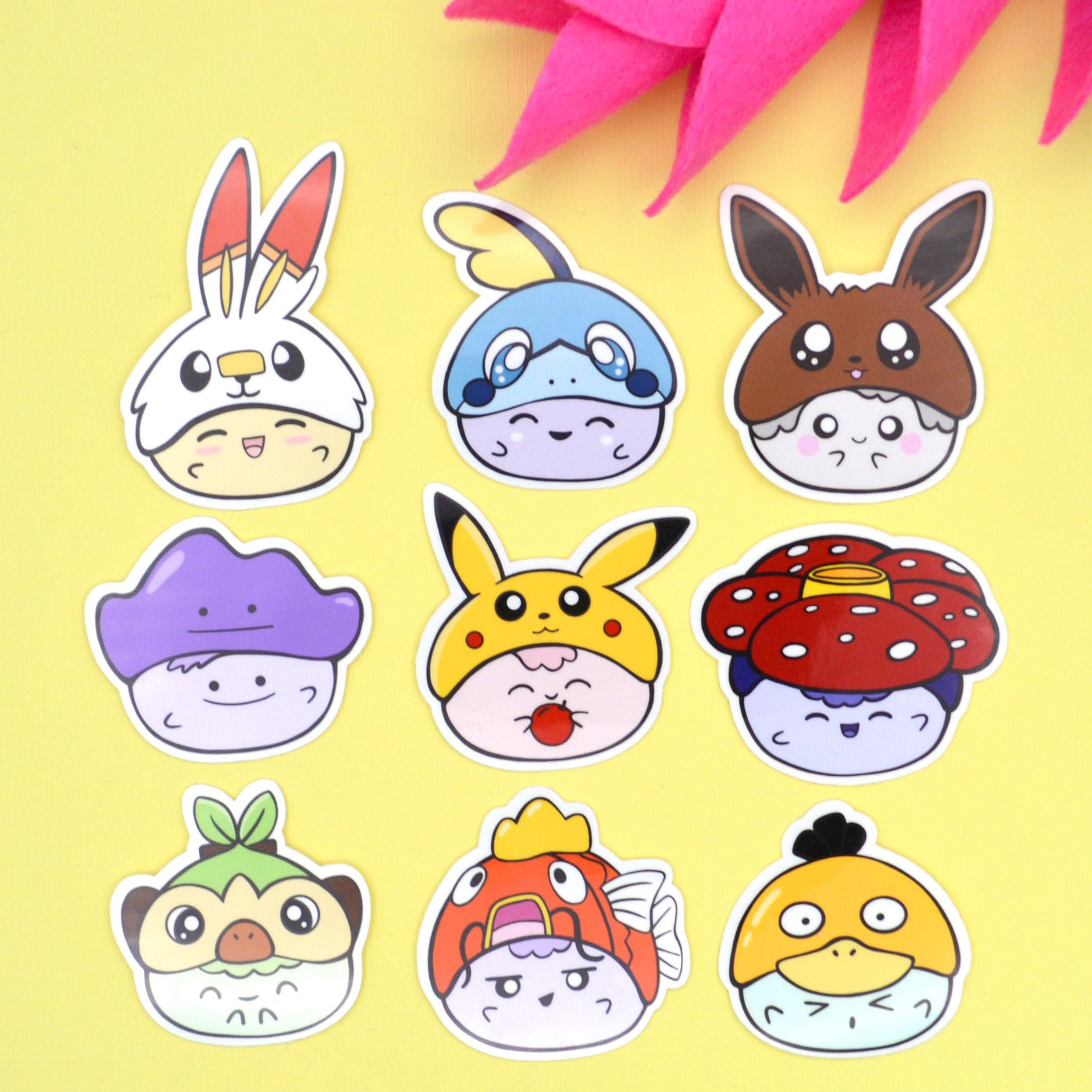 Mochi Cosplay Vinyl Sticker Pack Cute Waterproof Stickers Decals for ...