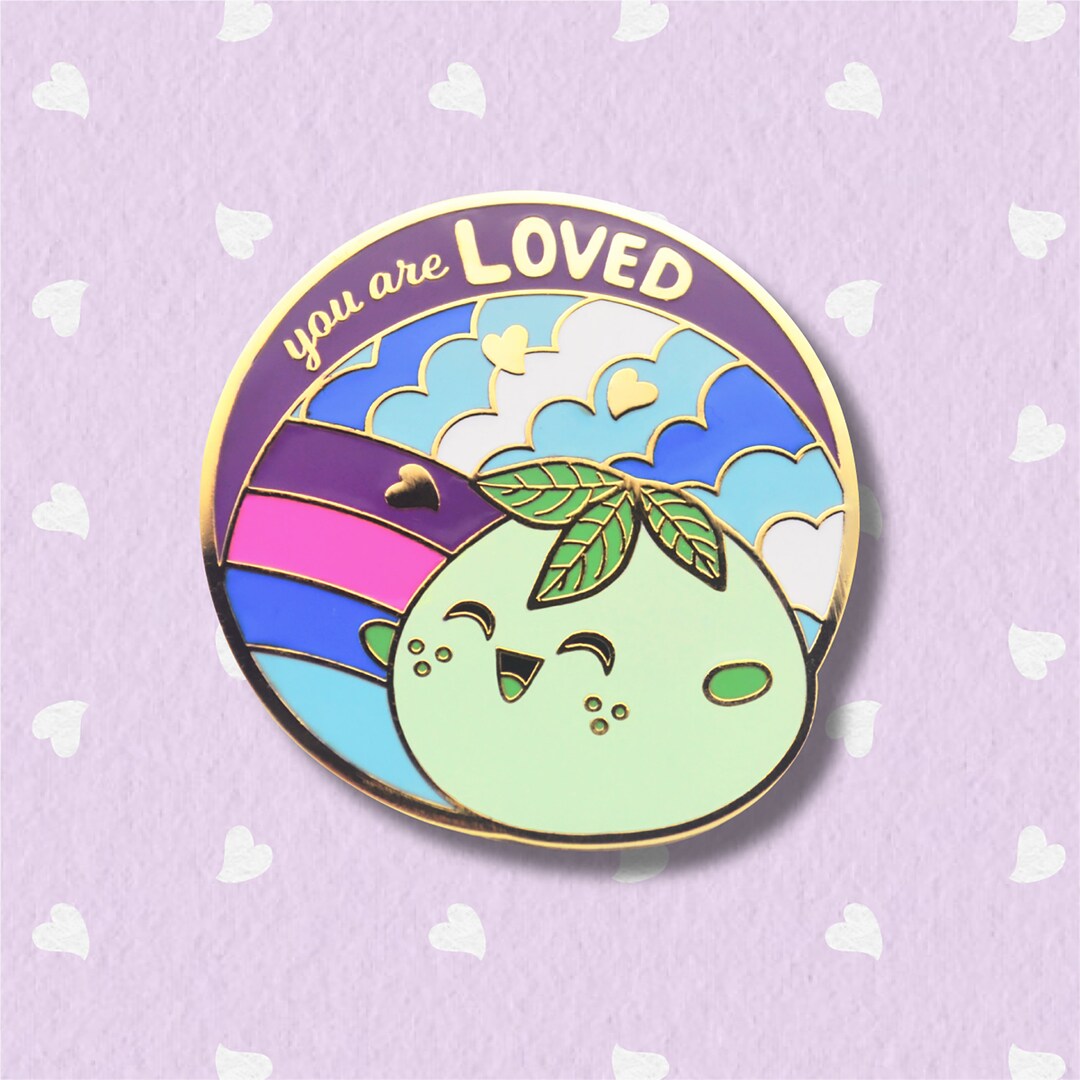 You Are Loved Pin - Hard Enamel Pin - Rainbow Pin - Inspirational Pin ...