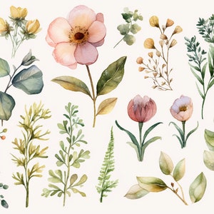 Water Color Spring Theme Clip Art - Etsy