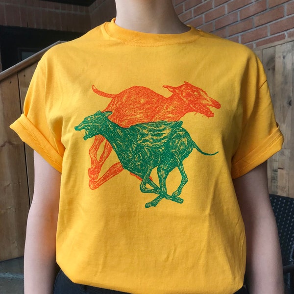 Greyhound T Shirt - Etsy