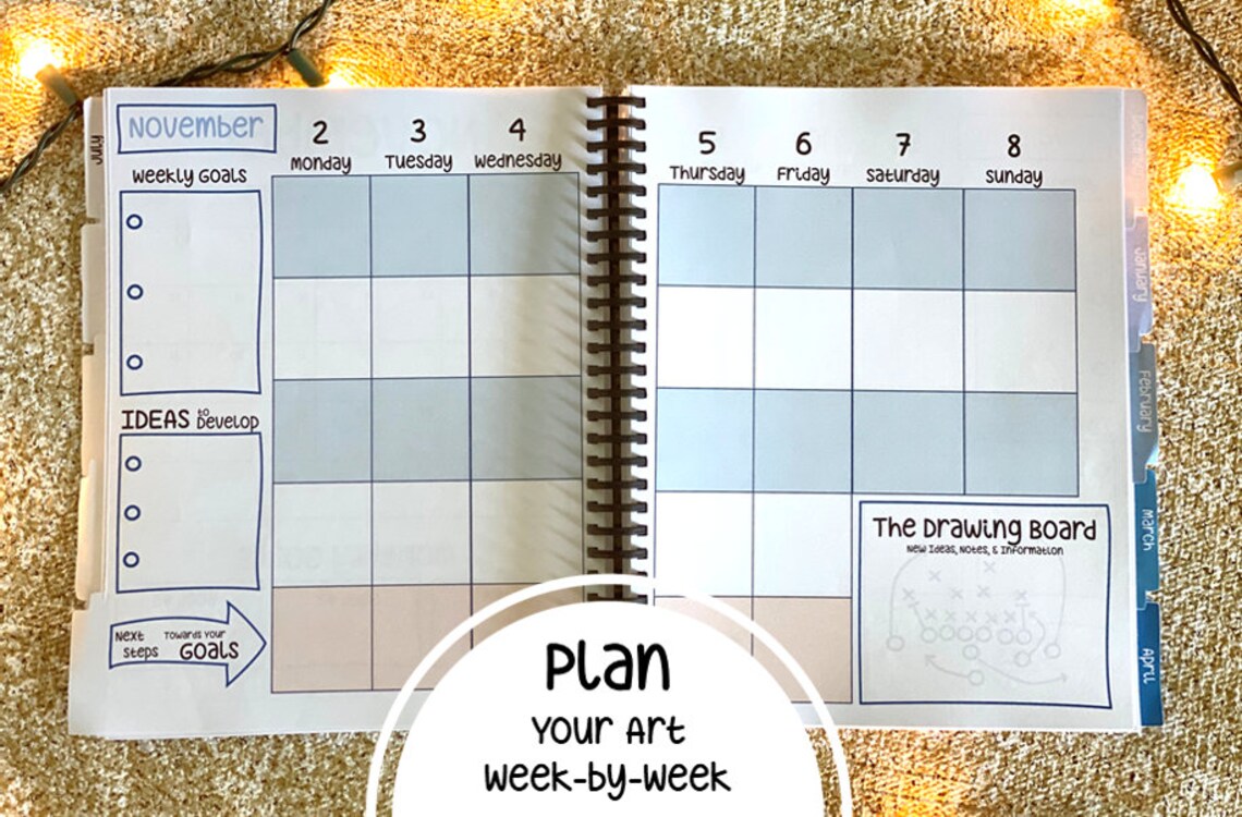 The Artist's Design & Doodling Planner - Etsy UK