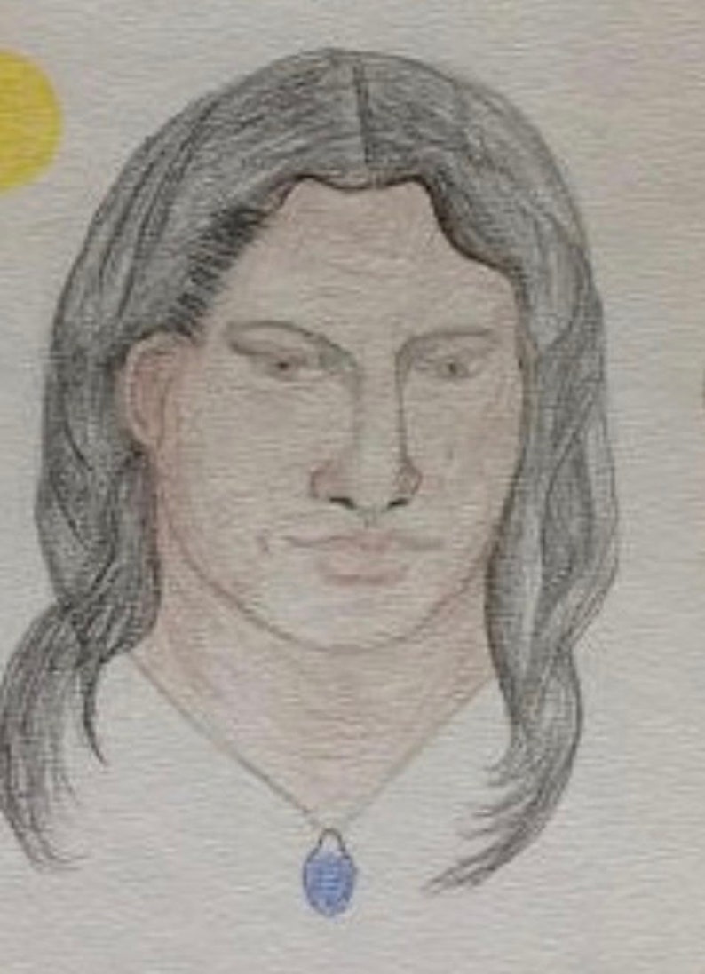 Psychic Spirit Guide Sketch With a Message delivered Same Day - Etsy