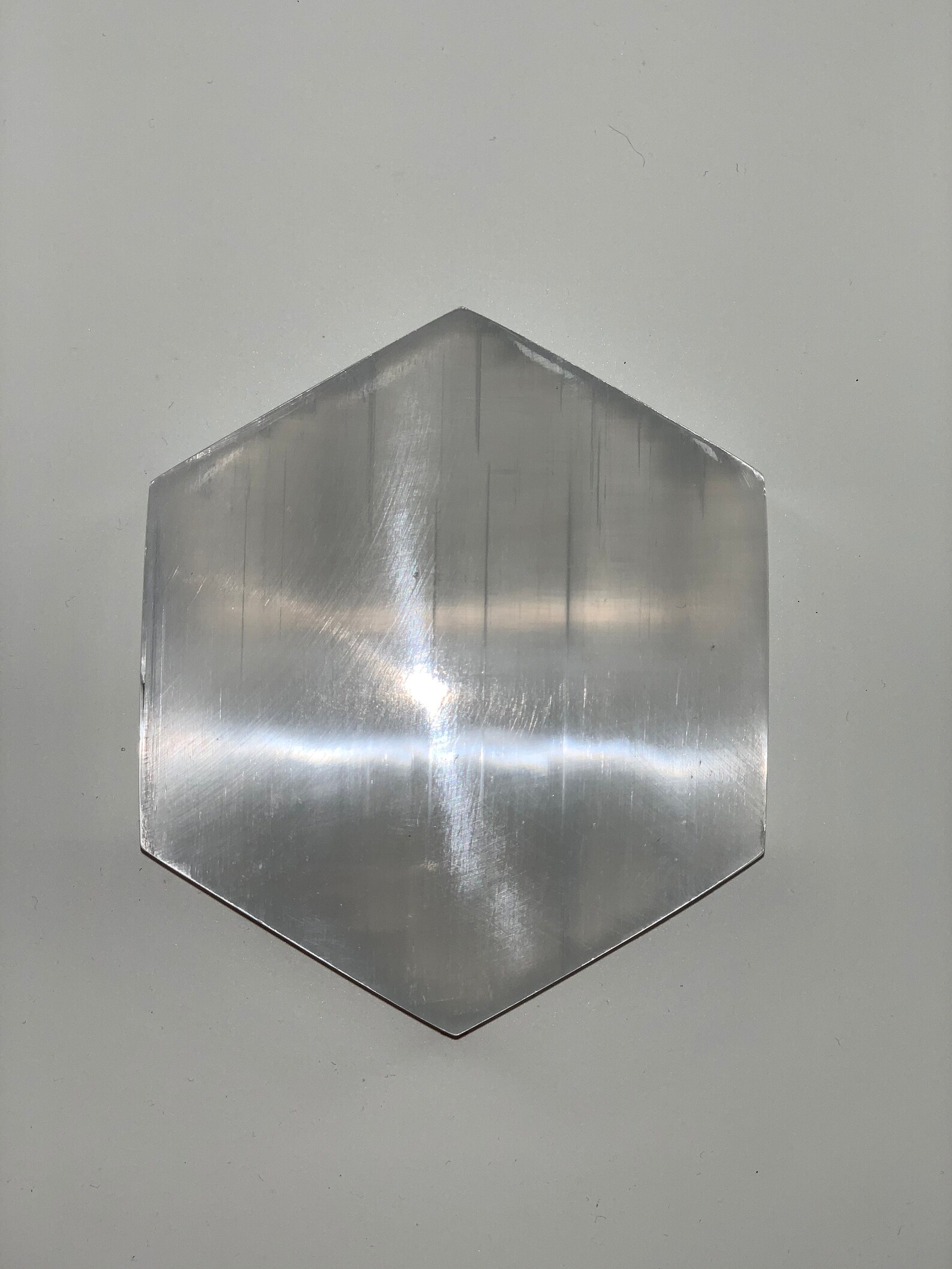 Satin Spar Hexagon Charging Plate - Etsy