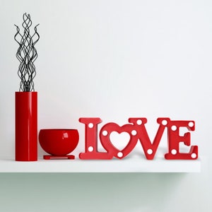 Love Sign Decoration Table Top Decor for Valentines Day Wedding ...