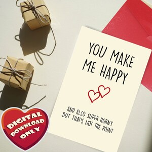 Valentine's Day Cards for Him or Her - Anniversary Card - Fun Gift Birthday Card for Husband ...