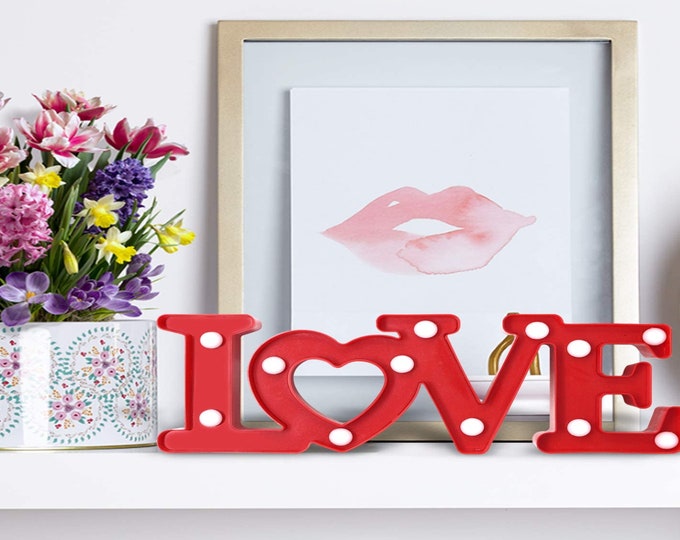 Love Sign Decoration – Table Top Decor for Valentines Day – Wedding ...