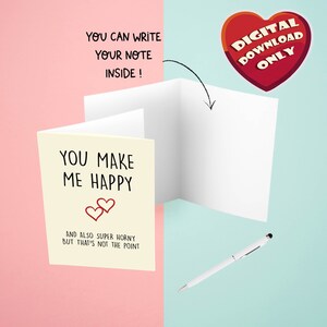 Valentine's Day Cards for Him or Her - Anniversary Card - Fun Gift Birthday Card for Husband ...