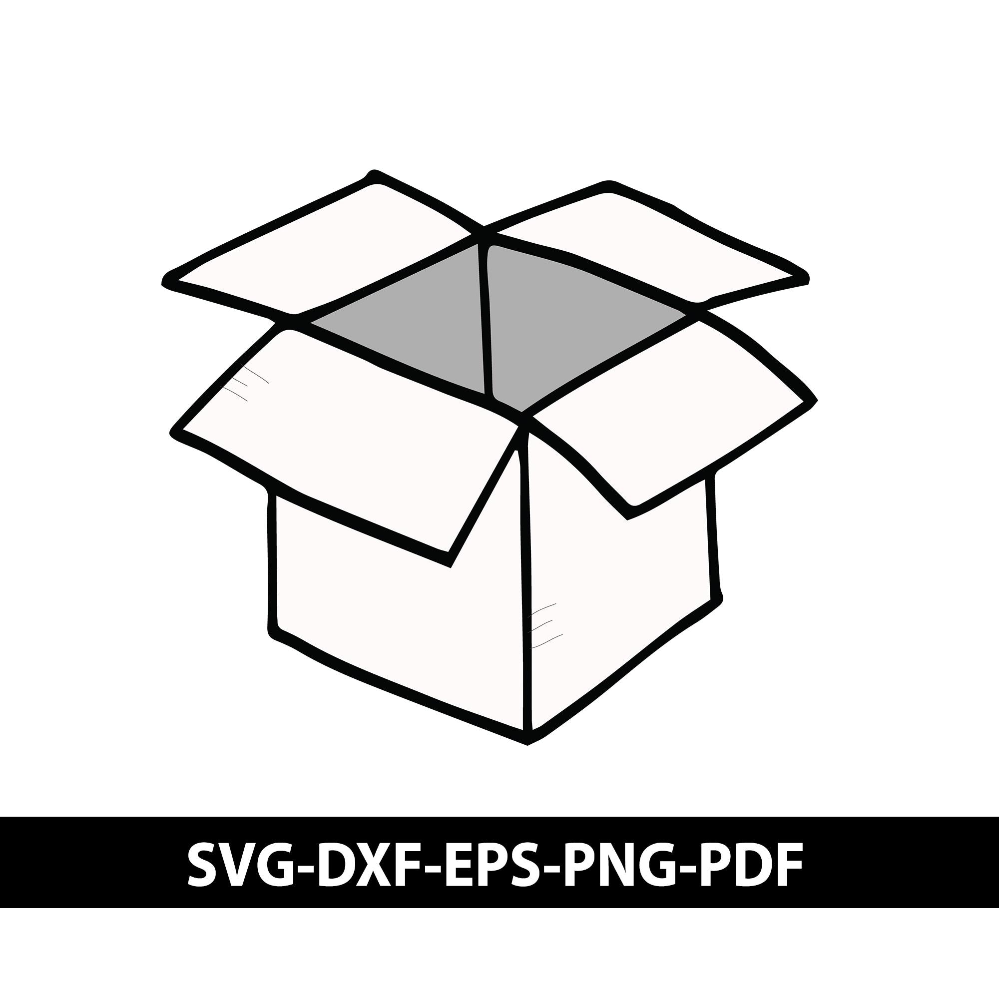 Shipping Boxes Svg Clip Art Cut File Silhouette Instant Digital ...
