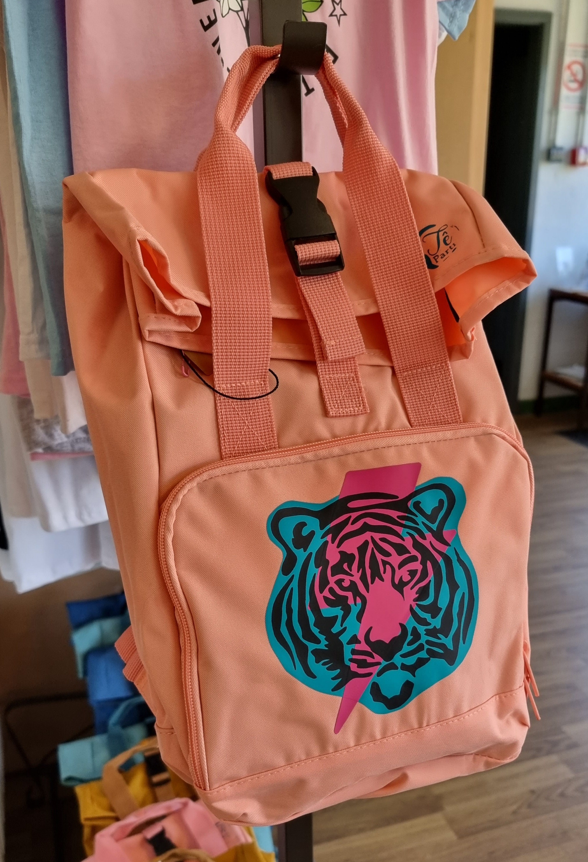 Tiger Lighting Bolt Mini Backpack - Etsy