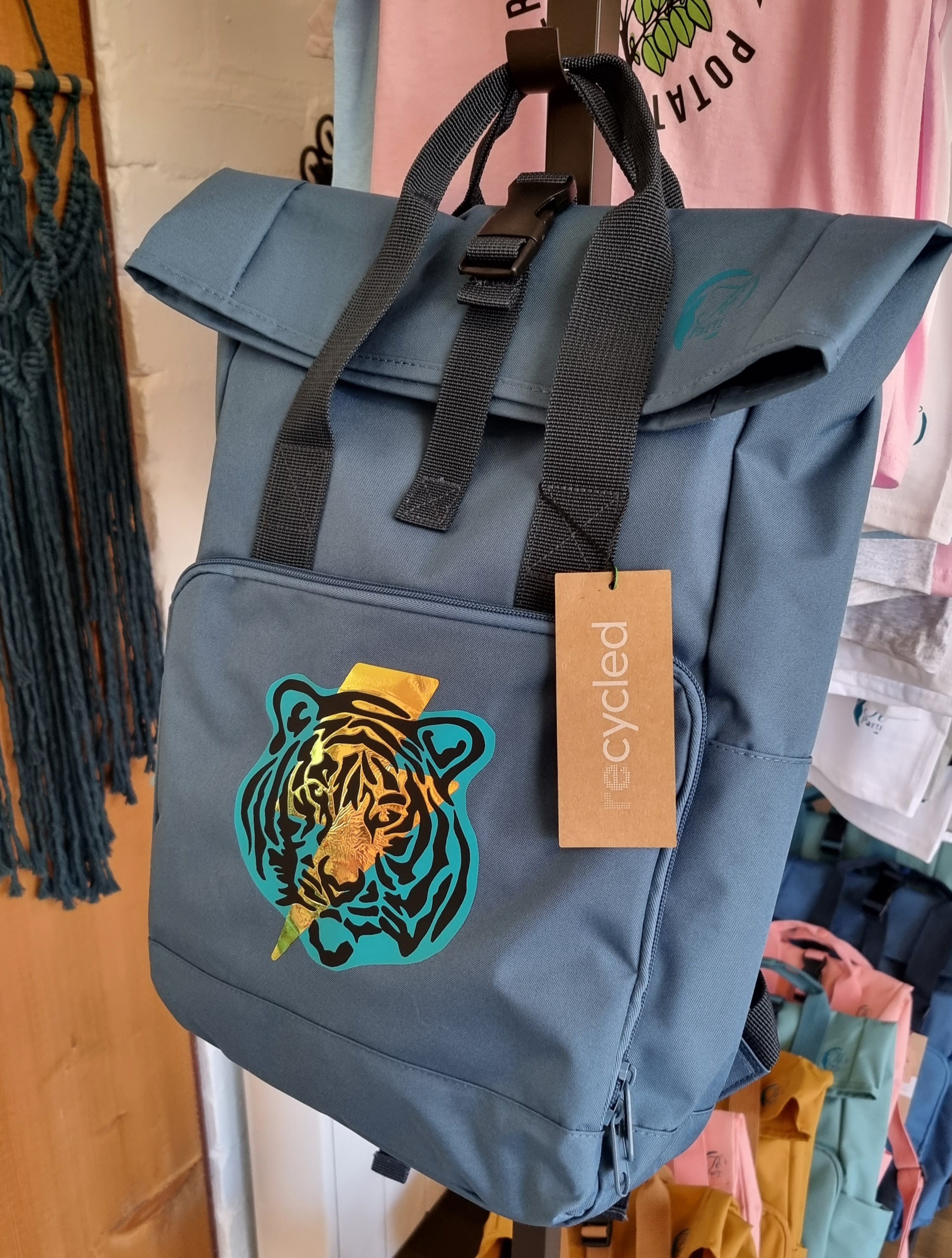 Tiger Lighting Bolt Backpack - Etsy