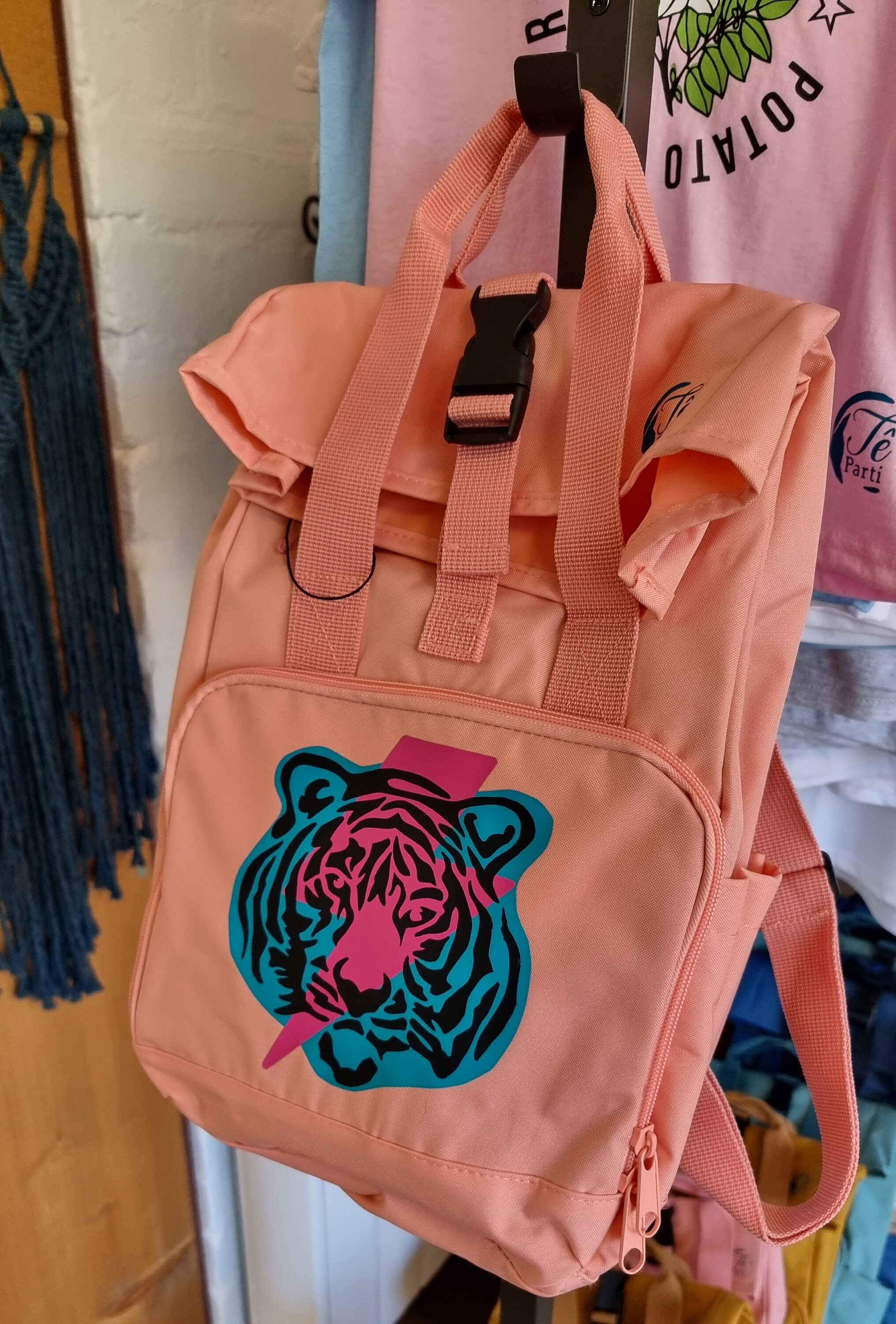 Tiger Lighting Bolt Mini Backpack - Etsy